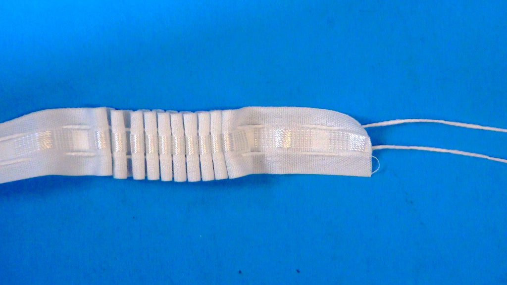 1" Straight Pencil Shirring Tape 2 Cord Cotton Tape: Product Number 85 ...